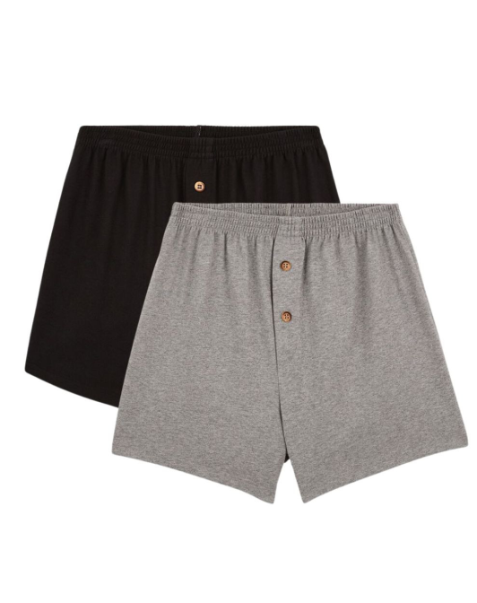 Lot de 2 caleçons noir coton Bio, éthique et Made in France | Lemahieu